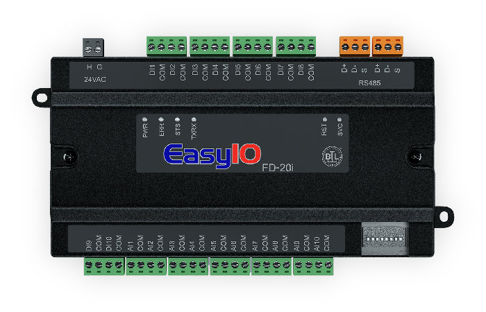 EasyIO FD-20i Input Modbus/Bacnet Module – Tecnologia Shop